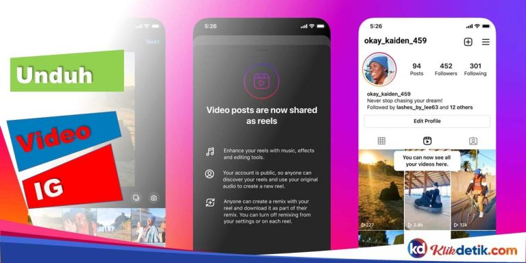 Unduh Video IG Tanpa Aplikasi Tambahan - KlikDetikCom