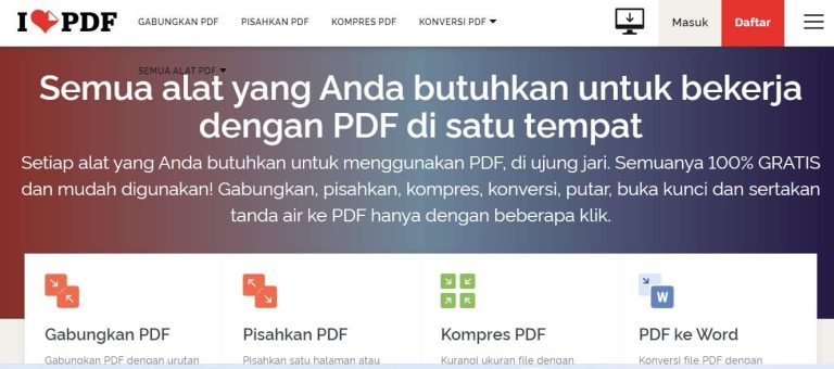 Aplikasi Edit Pdf Terlengkap Online Dengan I Love Pdf Gabung Pdf
